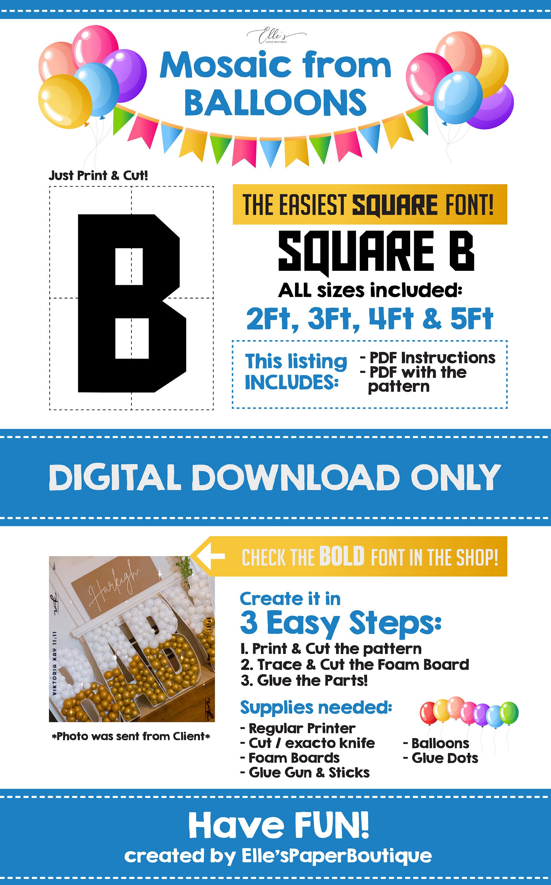 Mosaic Letter B Square Letter B Mosaic Letters Mosaic From - Etsy