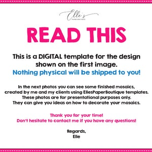 Number 9 BLOCK Font, Balloon Mosaic Template, Mosaic Number Template ...