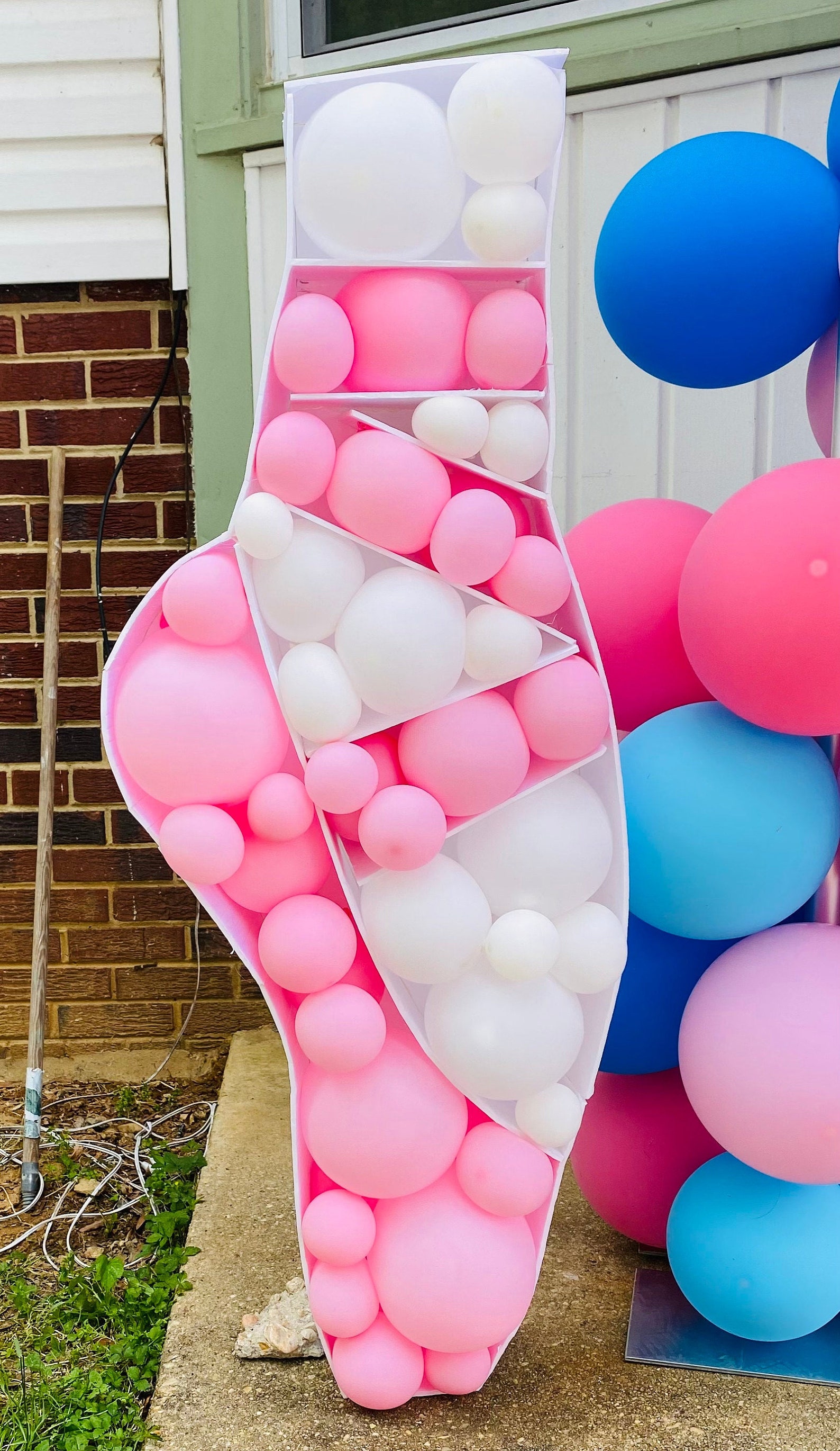 Octagon Balloon Mosaic Template, Stop Sign Mosaic From Balloons ...