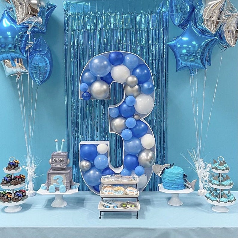 Number 6 BUBBLY Font Balloon Mosaic Template SIX Mosaic - Etsy