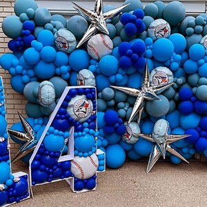 Number 2 BLOCK Font, Balloon Mosaic Template, Mosaic Number Template ...