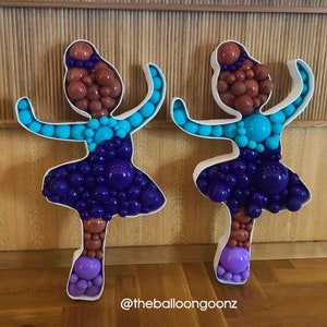 Ballerina Mosaic From Balloons, Ballerina Mosaic Template, Ballet ...