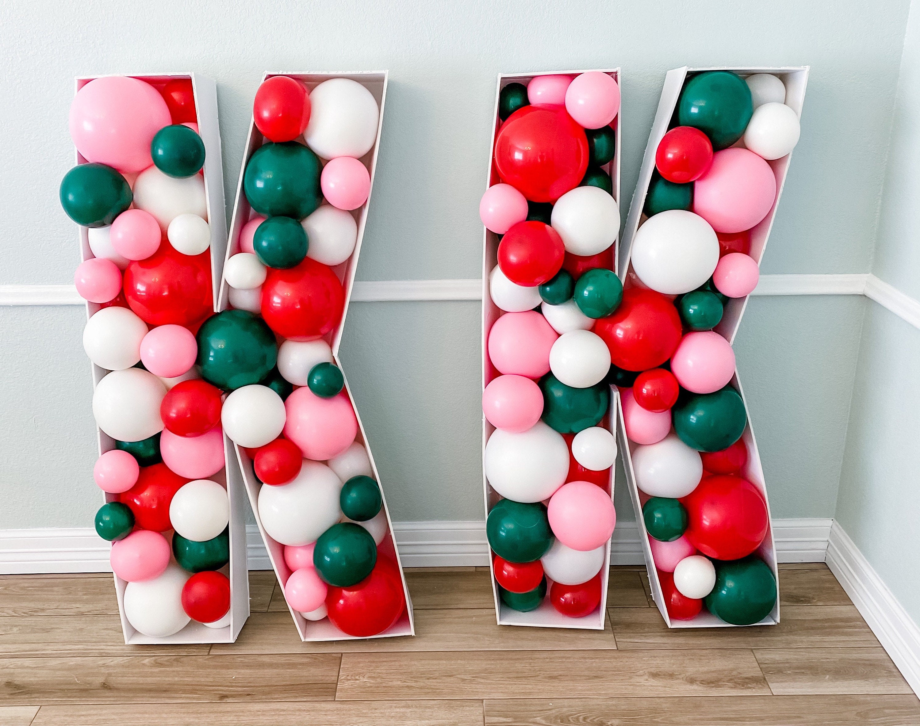 Mosaic Letter K Mosaic from Balloons 2ft 3ft 4ft 5ft | Etsy