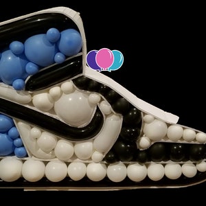 Sneaker From Balloons, Shoe Mosaic From Balloons, Decor Ideas, Mosaic ...