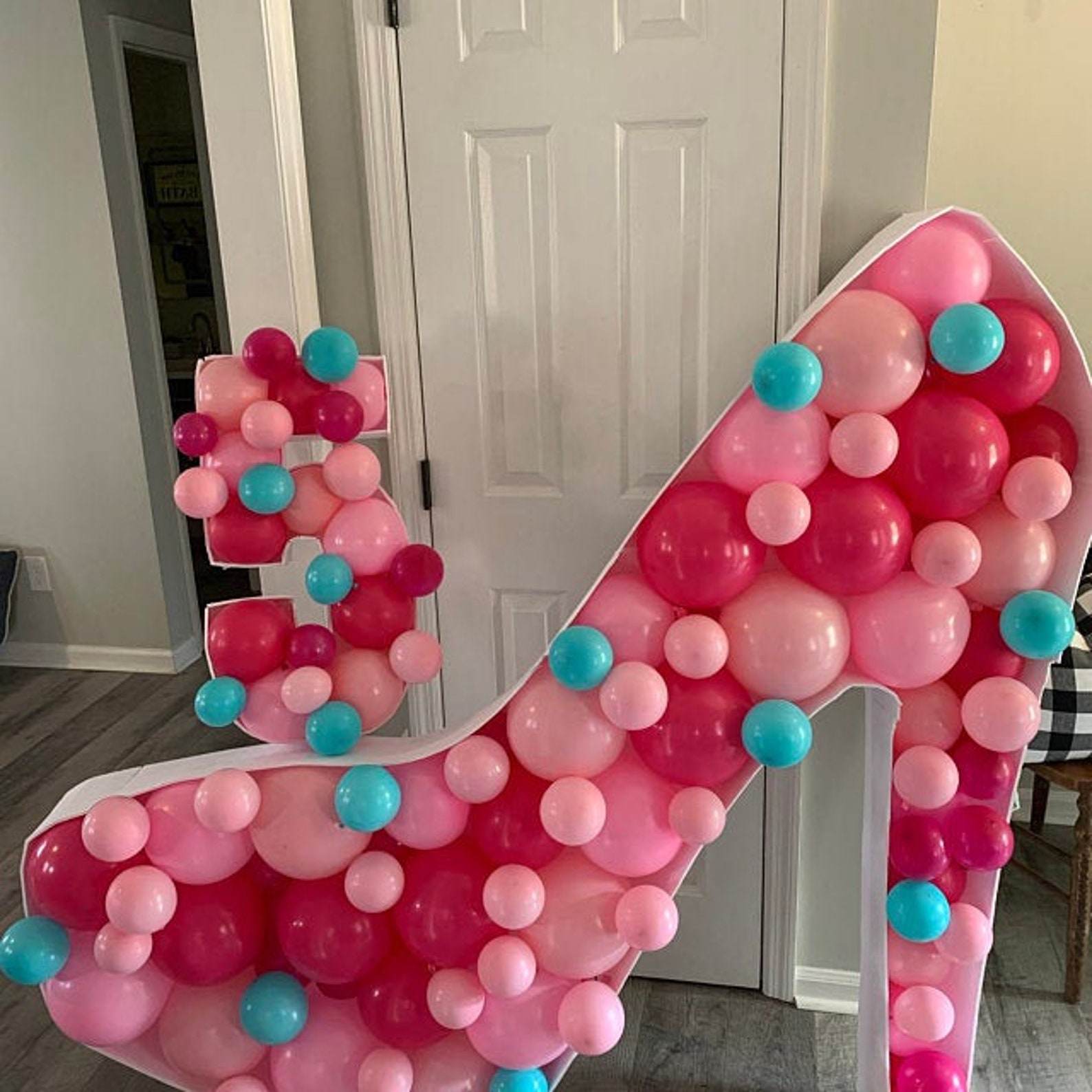 High Heels From Balloons, Girls Mosaic Template, Heels Mosaic From ...