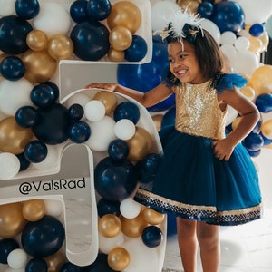 FANCY Number 9, Balloon Mosaic Template, Nine, Mosaic Number Template ...