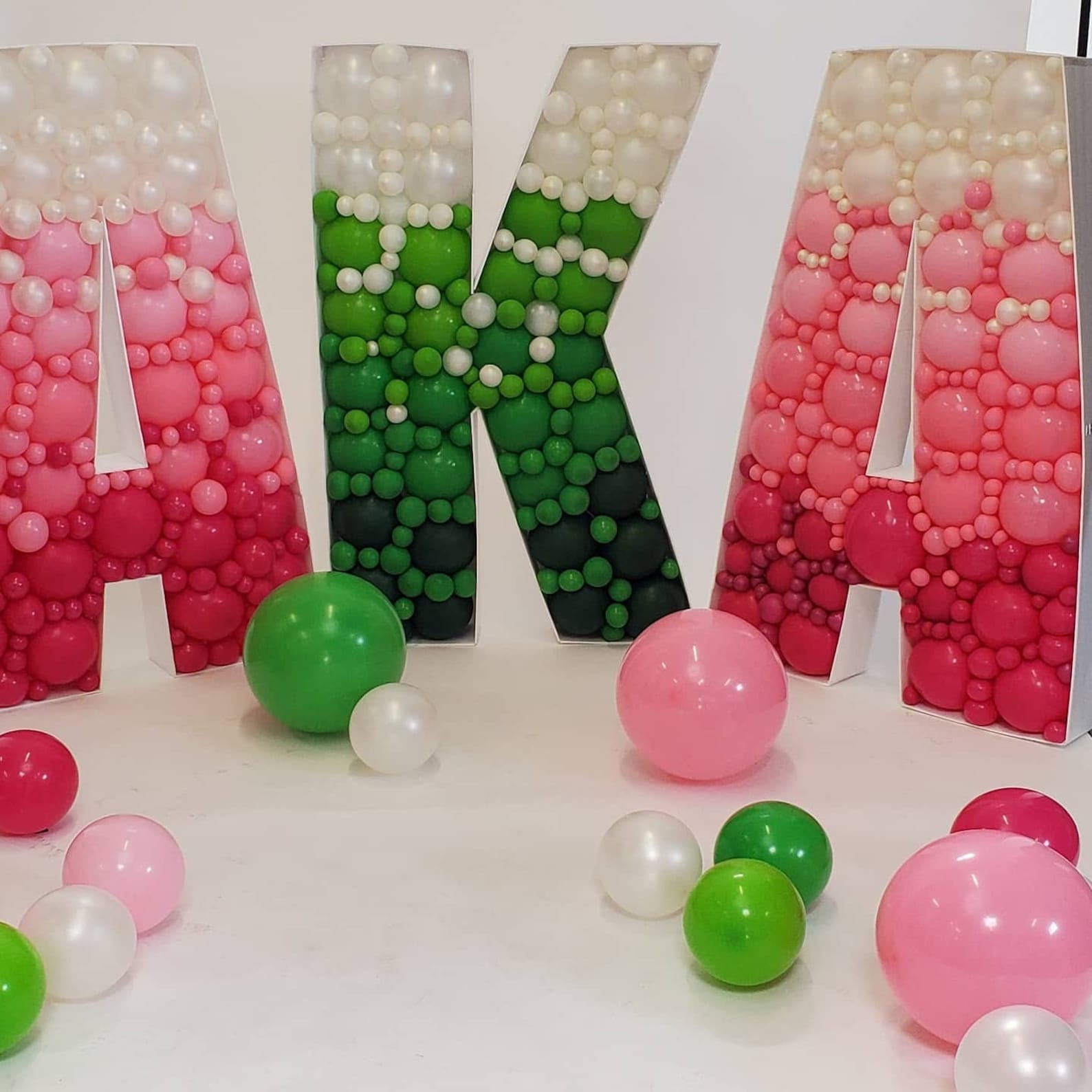 Mosaic Letter K Mosaic From Balloons 2ft 3ft 4ft 5ft - Etsy