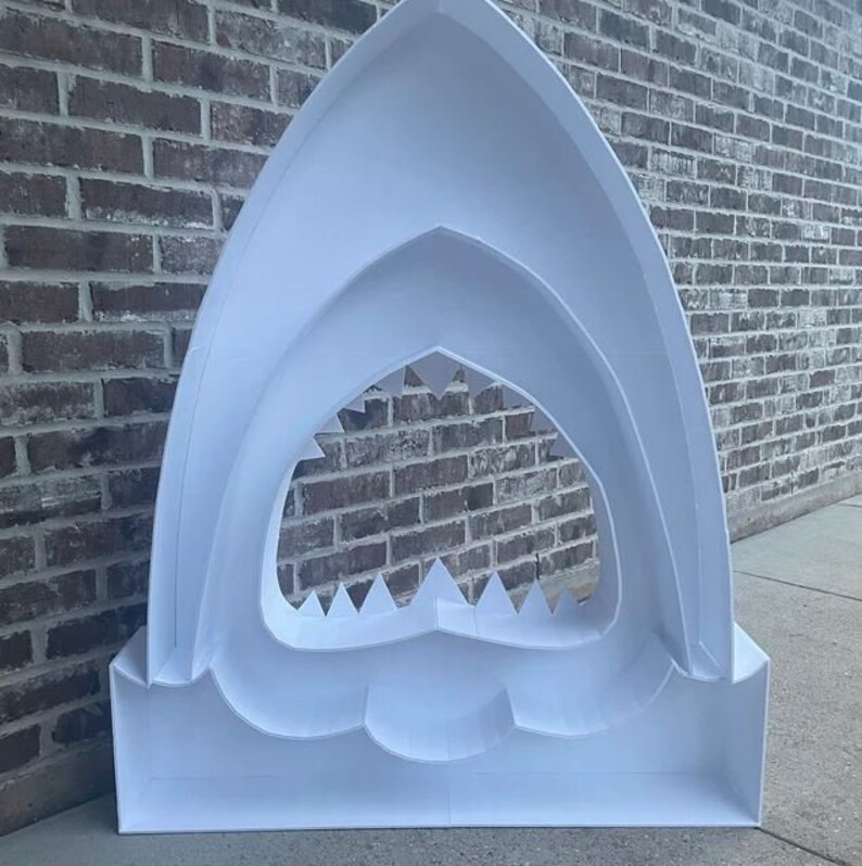 Shark Mosaic From Balloons Shark Mosaic Template Mosaic From - Etsy