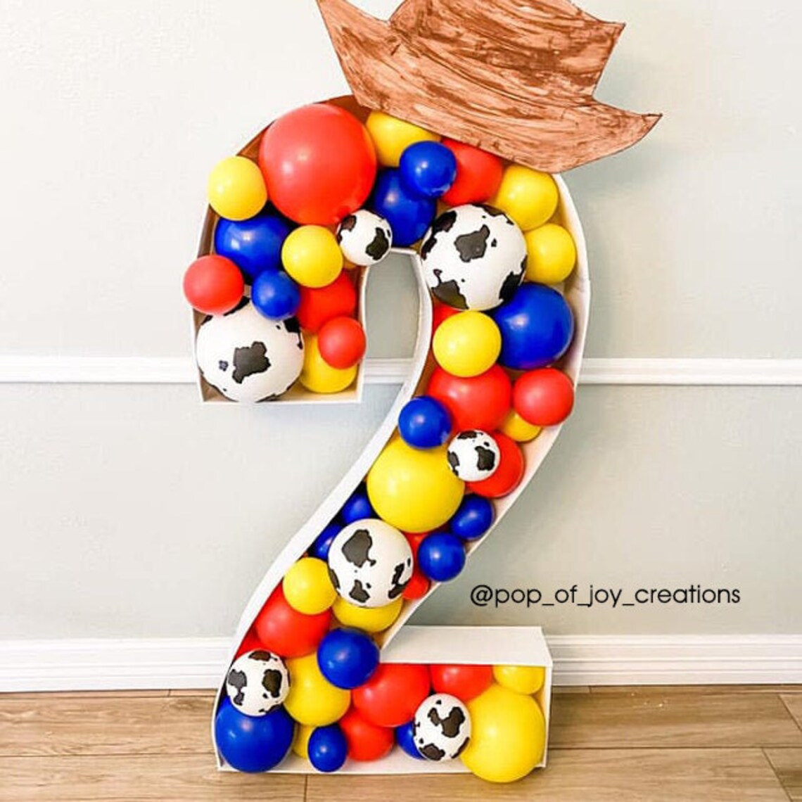 Number 2 Mosaic Numbers Number Two From Balloons Mosaic | Etsy