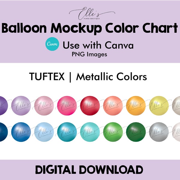 Tuftex Balloon Color Chart - Etsy