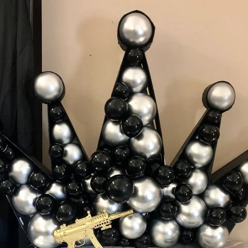 Crown From Balloons, Mosaic Template, Crown Mosaic From Balloons ...