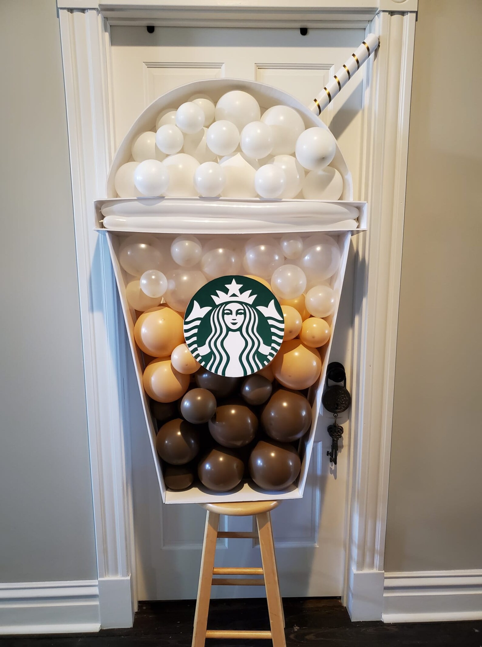 Coffee Cup Mosaic From Balloons Cup Mosaic Template Bubble - Etsy