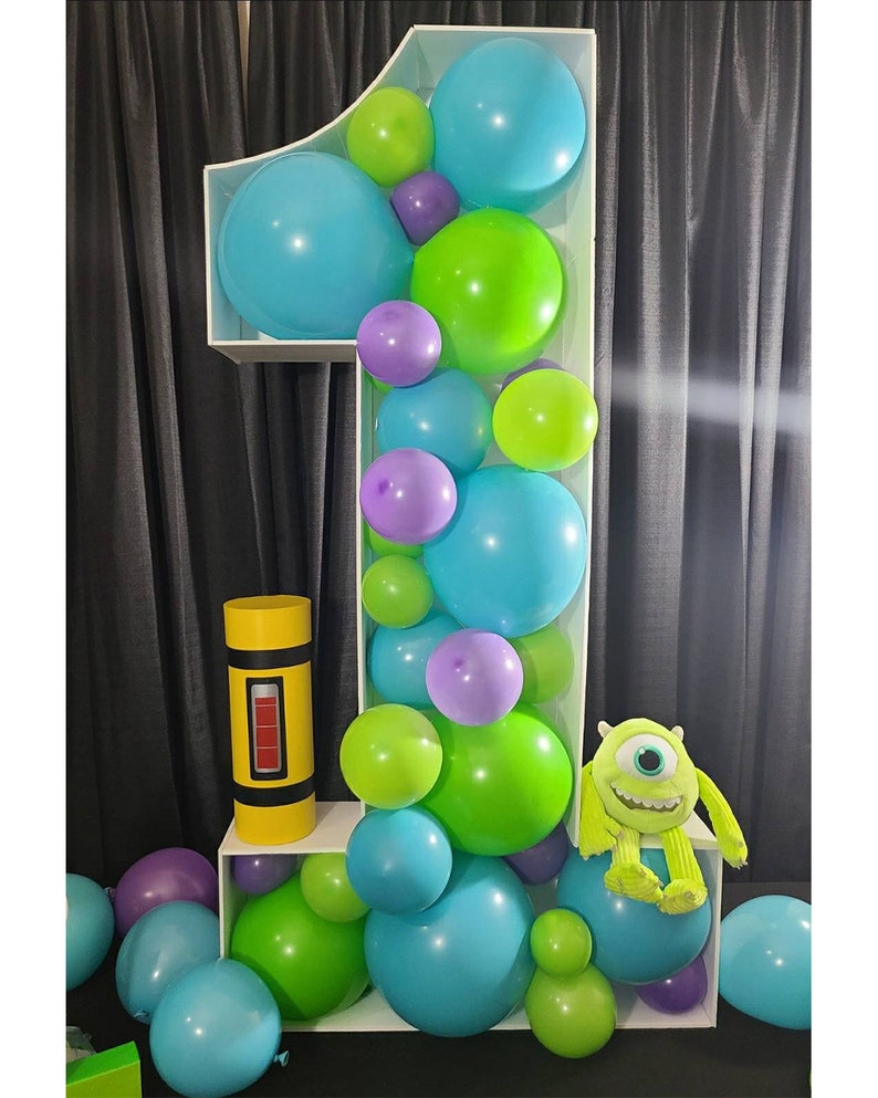 SQUARE Number 5 Balloon Mosaic Template Five Mosaic Number Etsy
