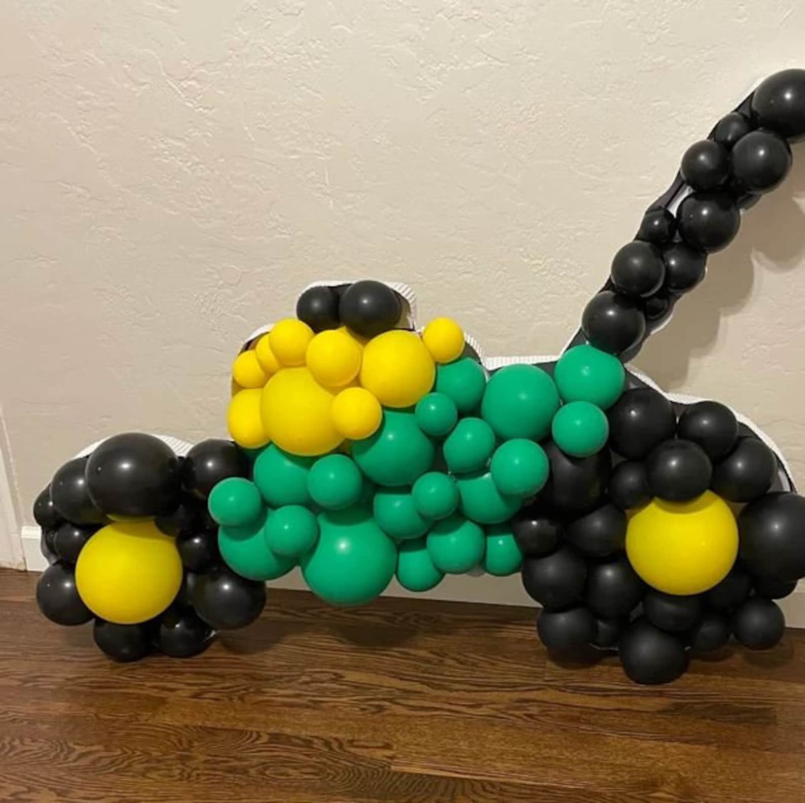 Lawn Mower Mosaic From Balloons Mower Mosaic Template Lawn - Etsy