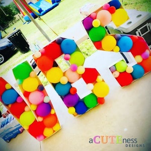 Mosaic Question Mark ? Square Font, Mosaic From Balloons, Wood Marquee ...