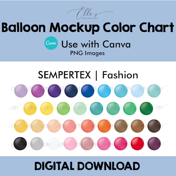 Sempertex Color Chart - Etsy