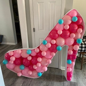 High Heels From Balloons, Girls Mosaic Template, Heels Mosaic From ...