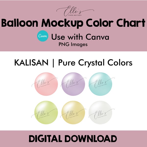 Kalisan Balloon Color Chart - Etsy