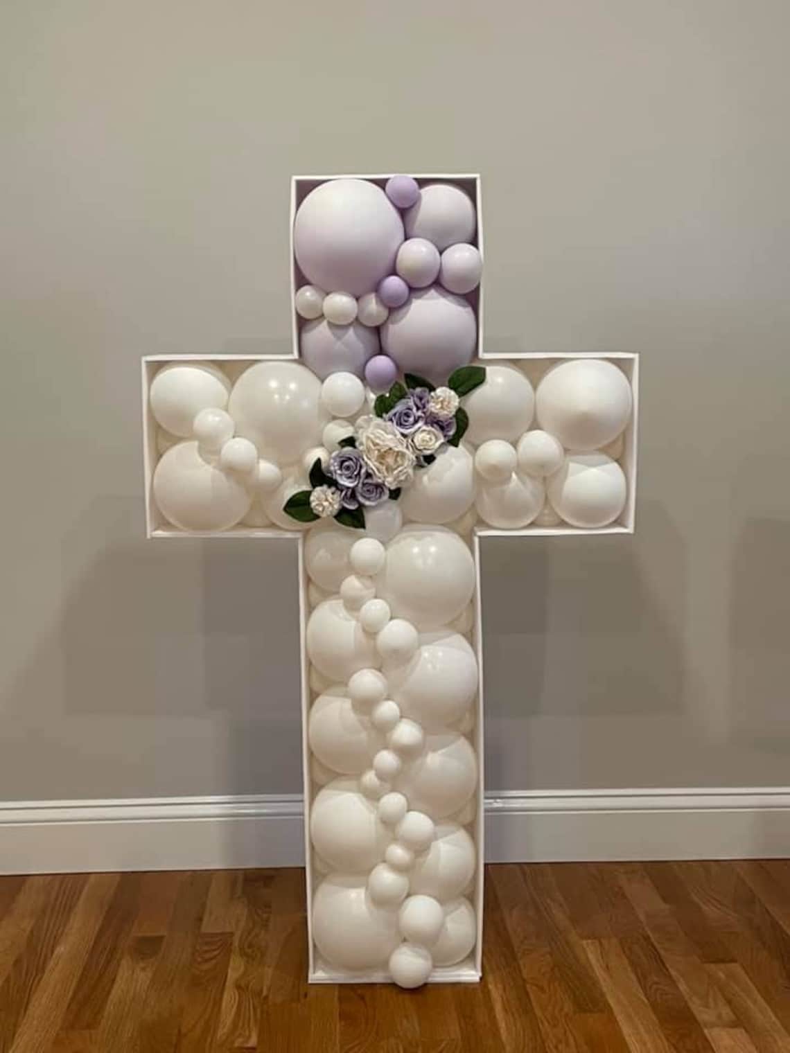 Cross from Balloons Cross Mosaic from Balloons Easter Mosaic | Etsy