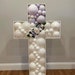 Cross From Balloons, Cross Mosaic From Balloons, Easter Mosaic Balloons ...