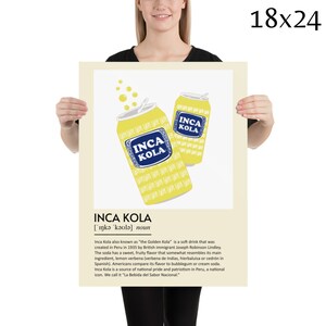 Inca Kola Poster, Peru Art, Peru Print, Peru Wall Art, Peru Poster ...