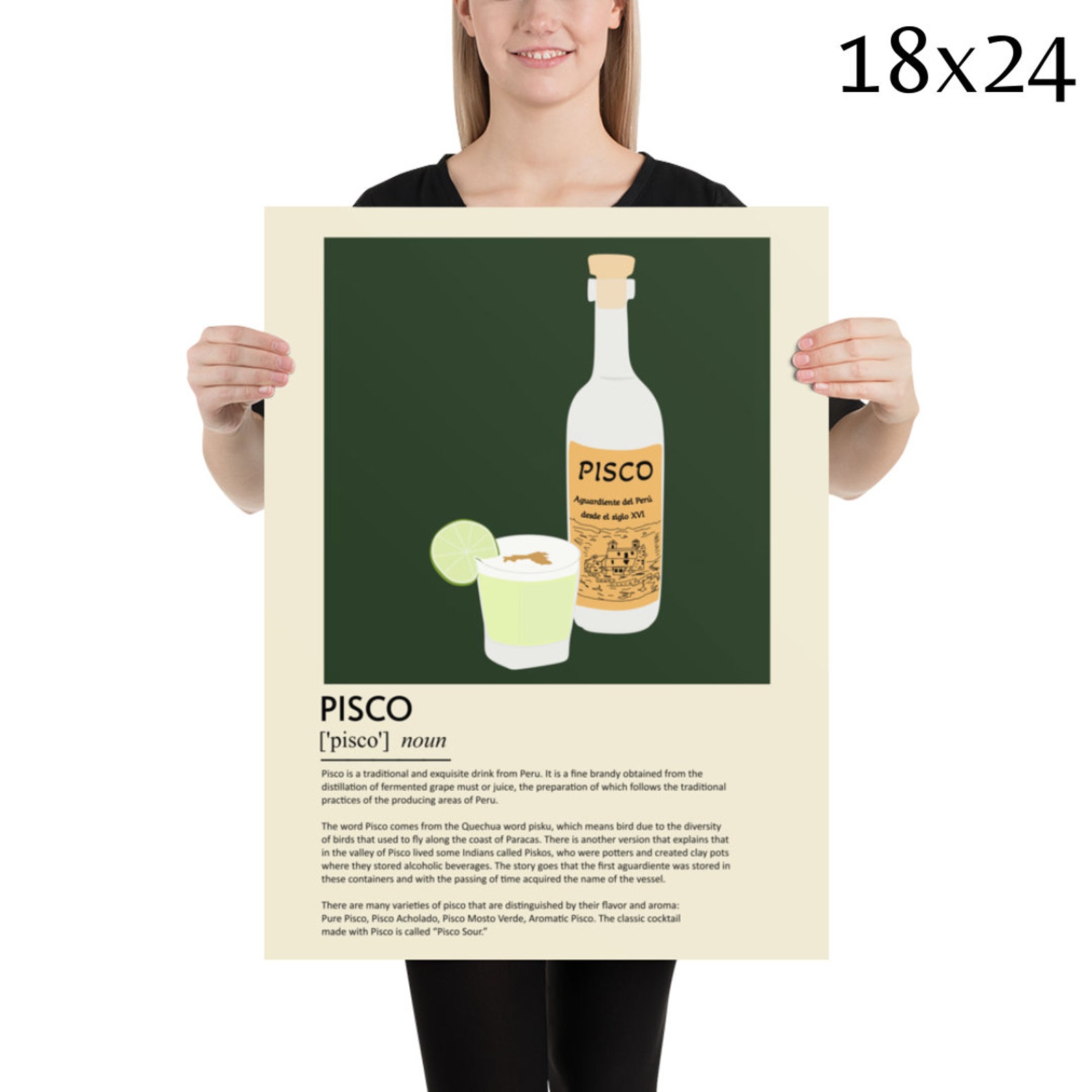 Peruvian Pisco Poster Peru Art Peru Print Peru Wall Art - Etsy
