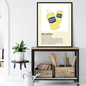 Inca Kola Poster, Peru Art, Peru Print, Peru Wall Art, Peru Poster ...