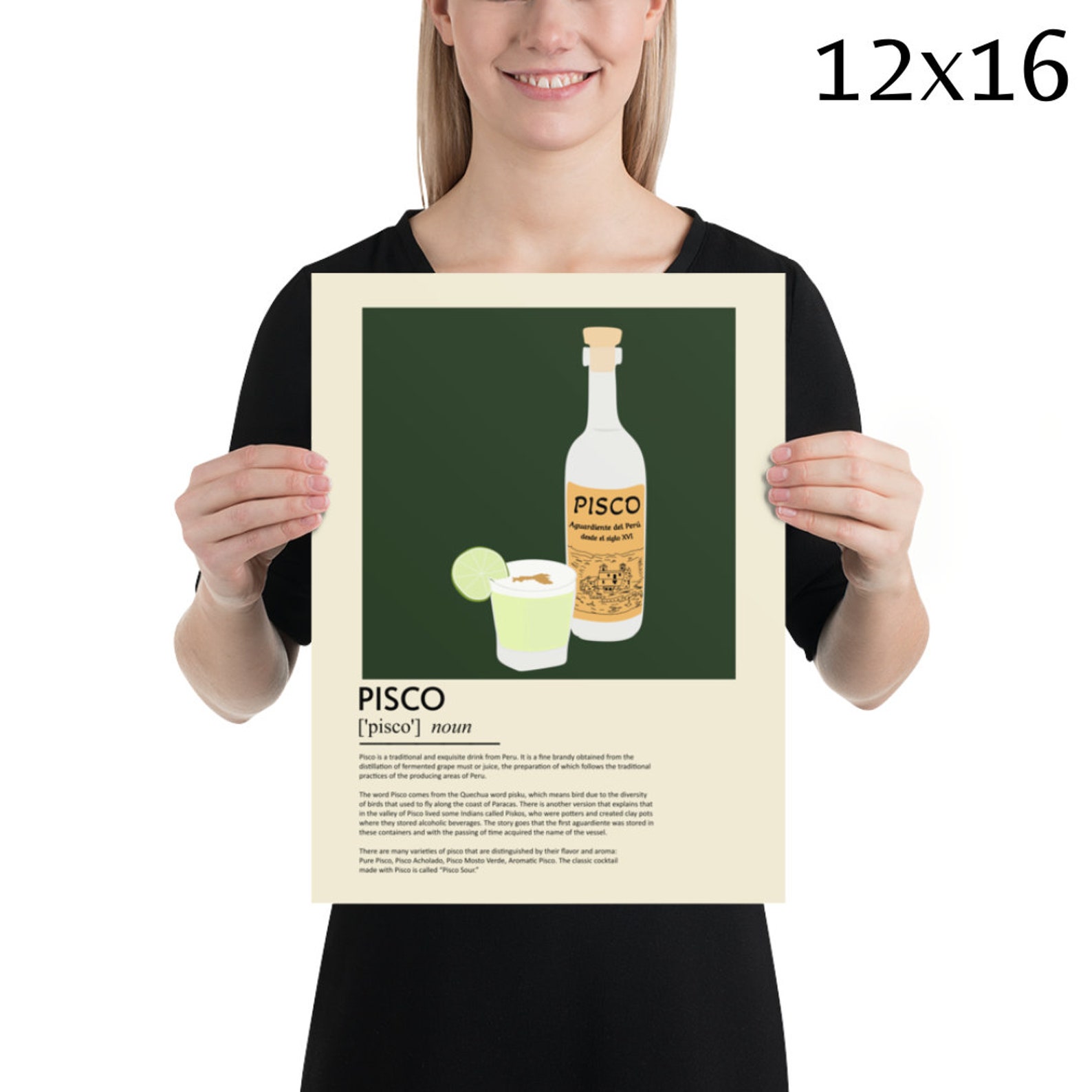 Peruvian Pisco Poster Peru Art Peru Print Peru Wall Art - Etsy