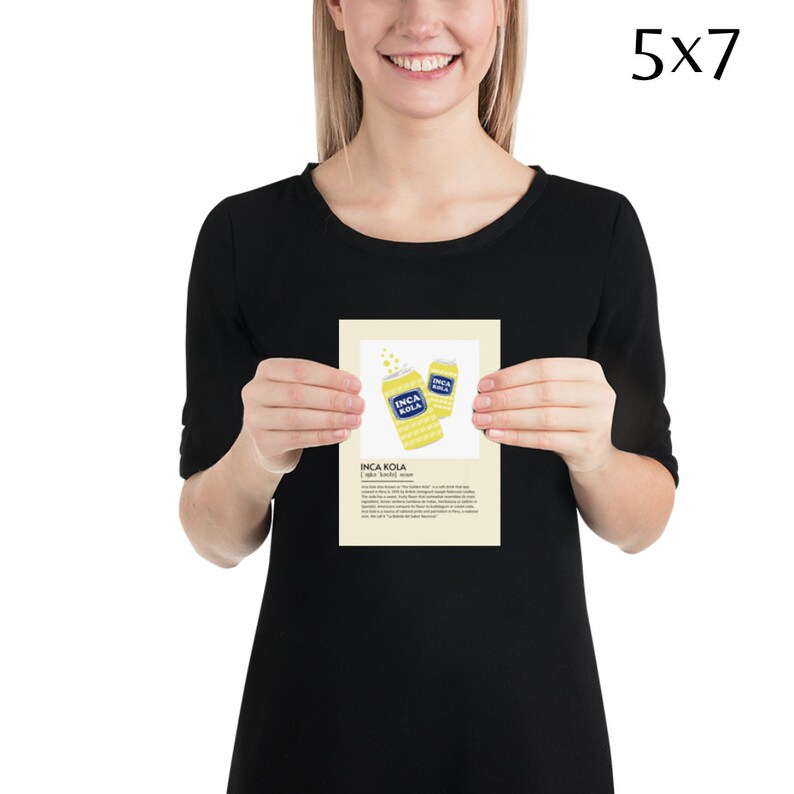 Inca Kola Poster Peru Art Peru Print Peru Wall Art Peru - Etsy