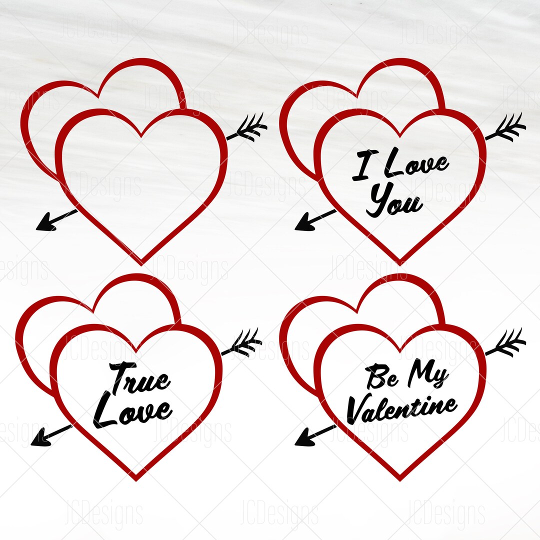 Valentine Heart Template SVG - Valentine's Day Heart SVG - Valentine ...