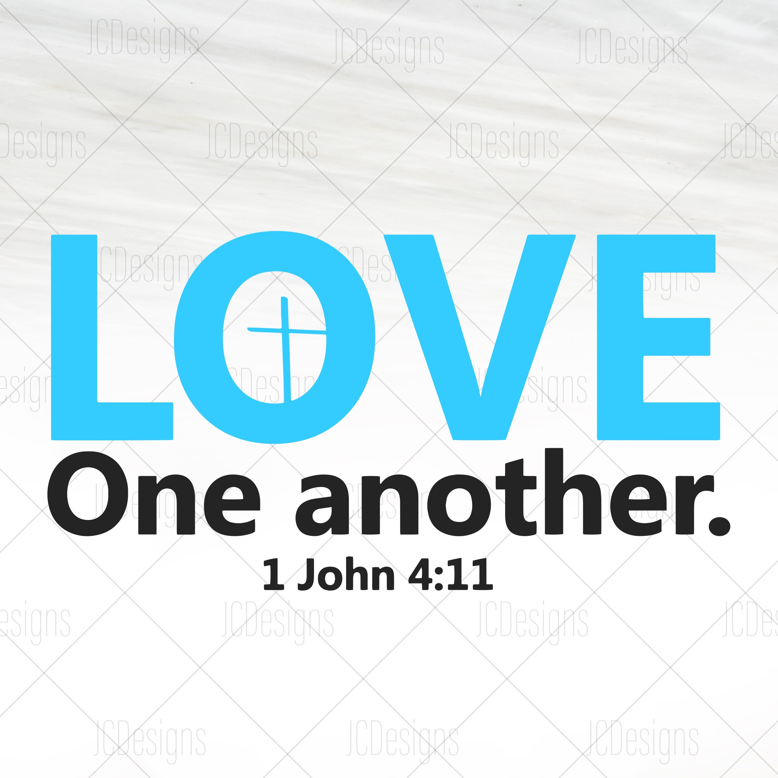 Love One Another 1 John 4:11 SVG EPS PNG Vector | Etsy