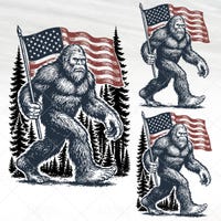 Squatch Flag Vertical - SVG - Digital Download - Etsy