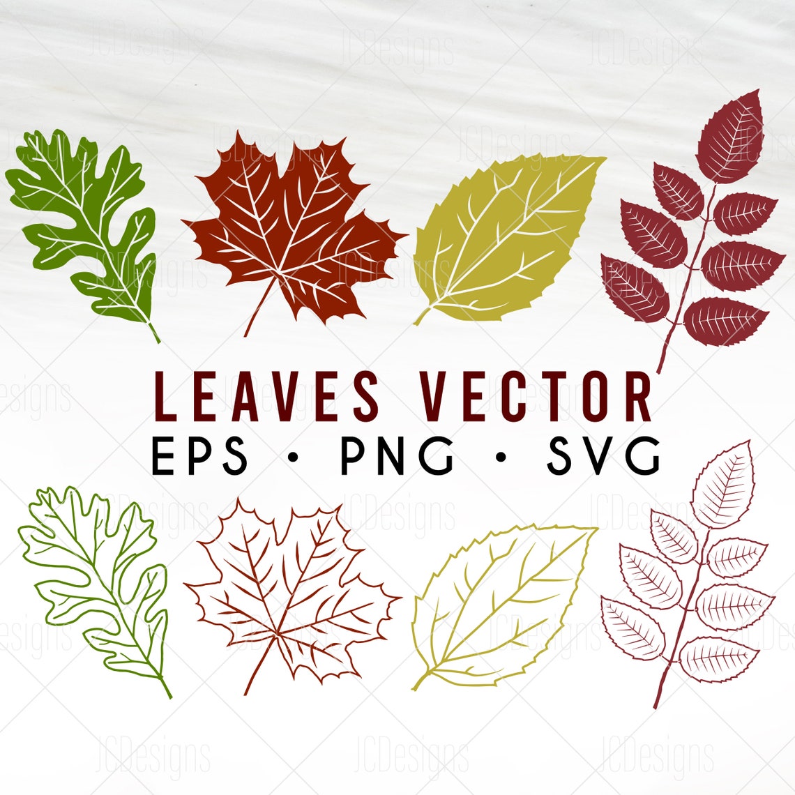 Leaves Vector Svg Fallen Leaves Svg Fall Leaf Svg Oak | Etsy