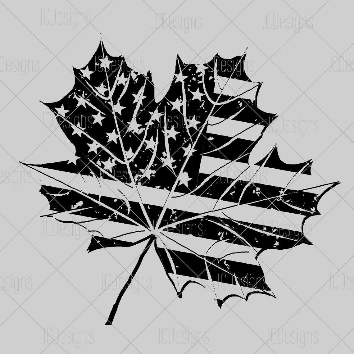 American Leaves SVG Fall Leaf SVG USA Flag Leaf - Etsy
