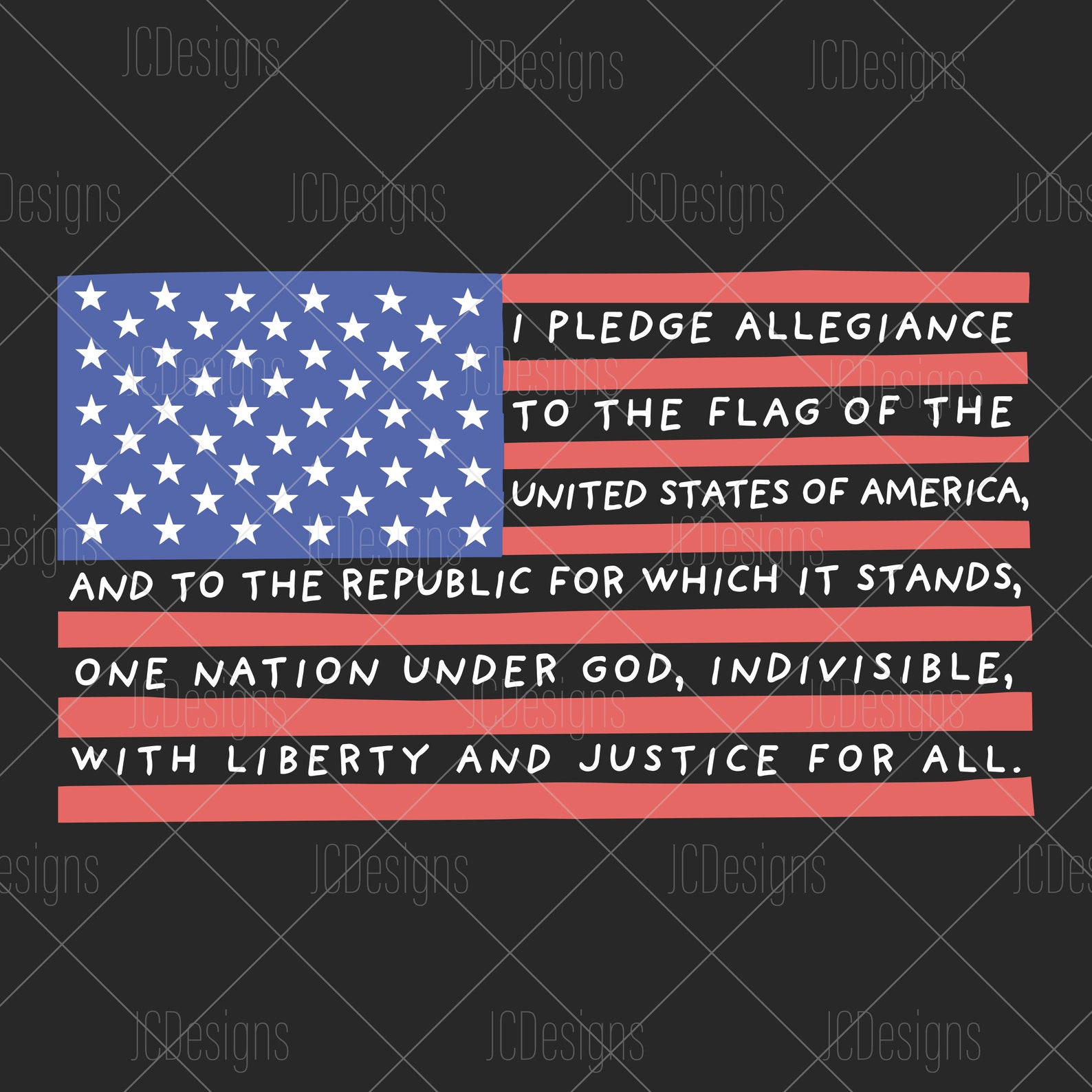 Pledge of Allegiance Flag SVG - Distressed Flag SVG - Waiving Flag SVG ...