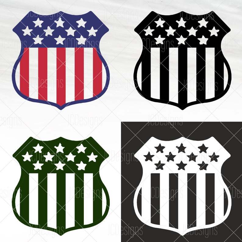 USA Shield Svg - USA Badge Svg - USA American Flag Svg - Svg Eps Png ...