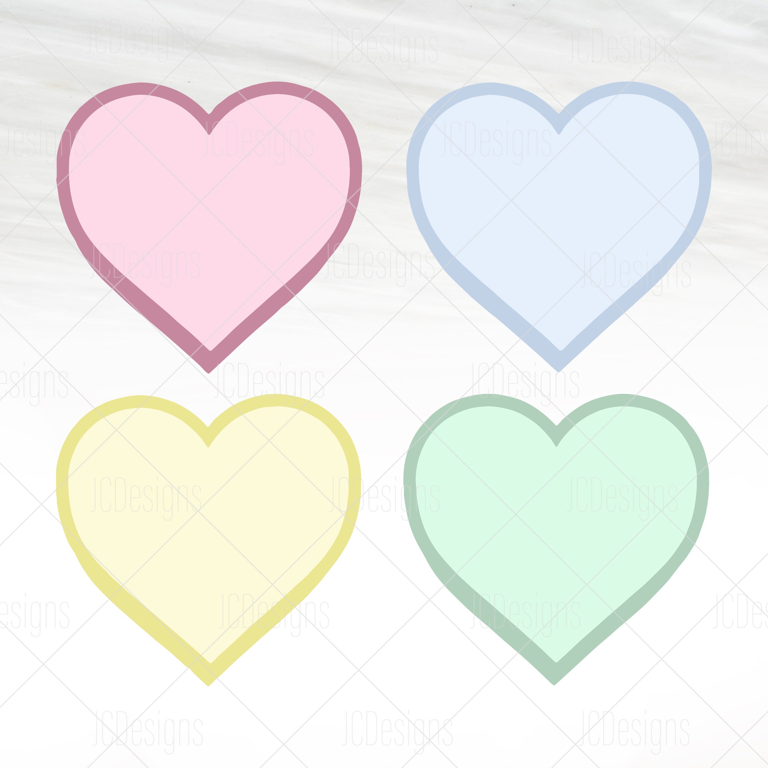 Candy Hearts Template SVG - Candy Hearts Valentine's Sayings SVG ...