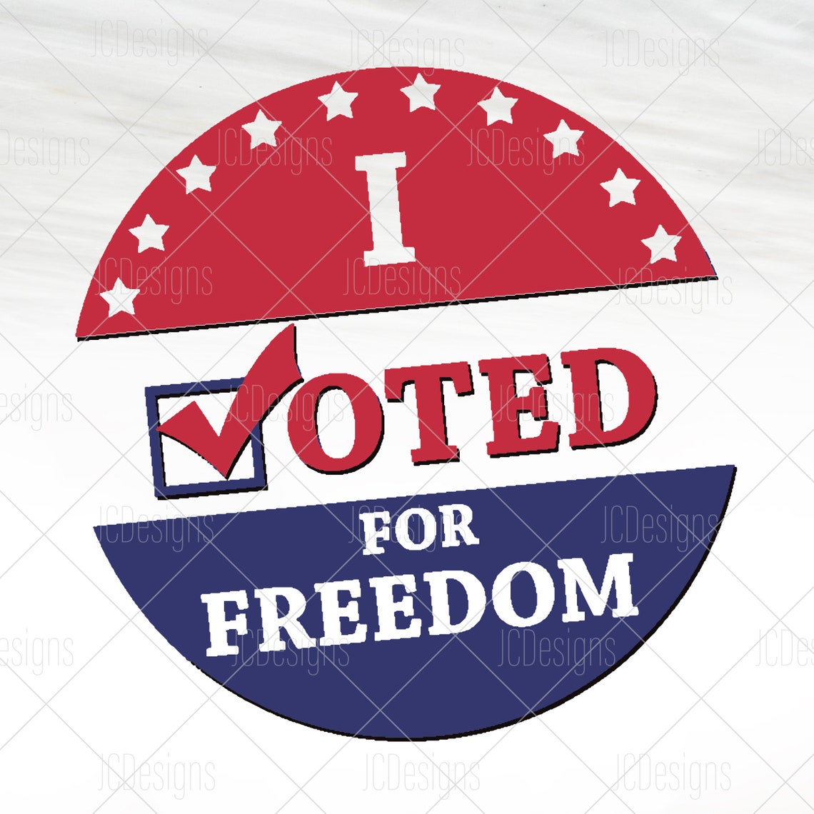 I Voted Button SVG Voted Monogram Frame SVG Freedom SVG | Etsy
