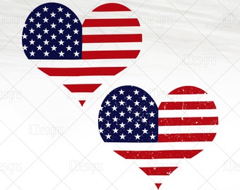 USA American Flag Svg Eps Png Vector Digital Design | Etsy