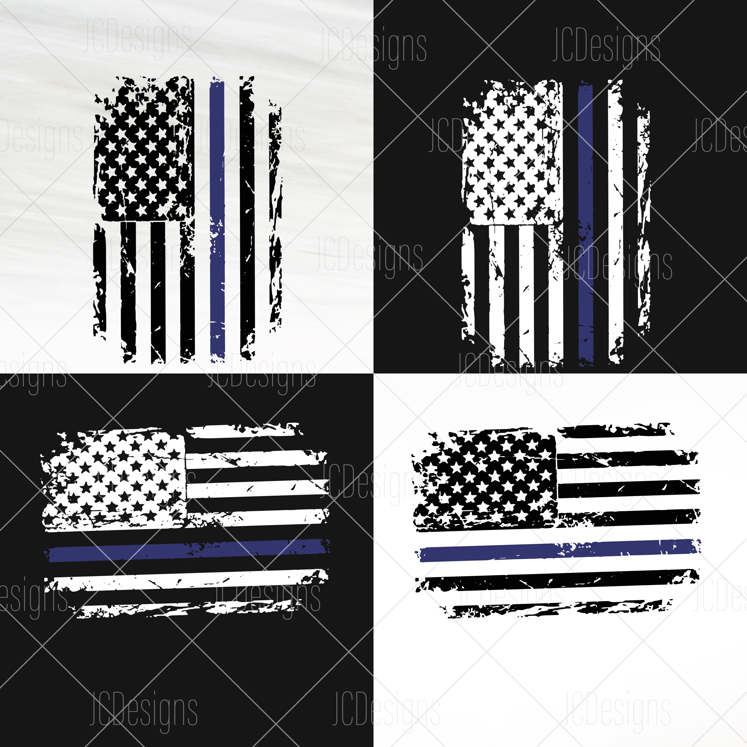 Back the Blue SVG - Blue Line SVG - USA American Flag - Svg Eps Png ...