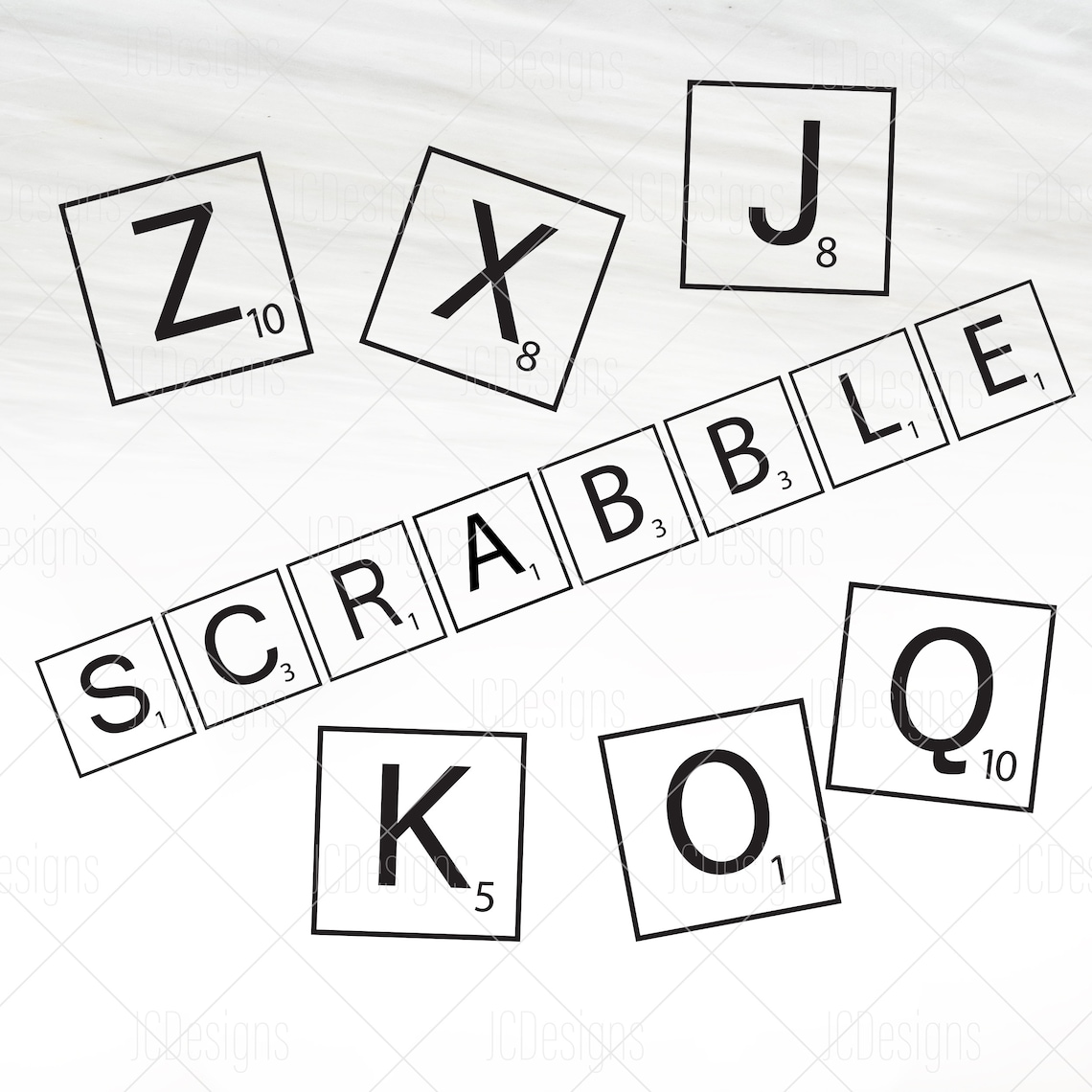 Scrabble Letter Tiles SVG Scrabble Svg Scrabble Tiles A-Z | Etsy