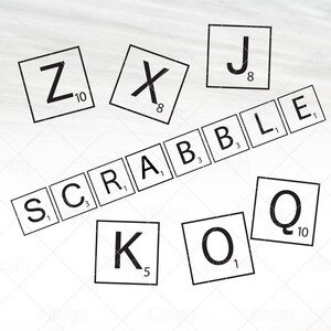 Scrabble Letter Tiles SVG - Scrabble Svg - Scrabble Tiles A-Z Svg ...