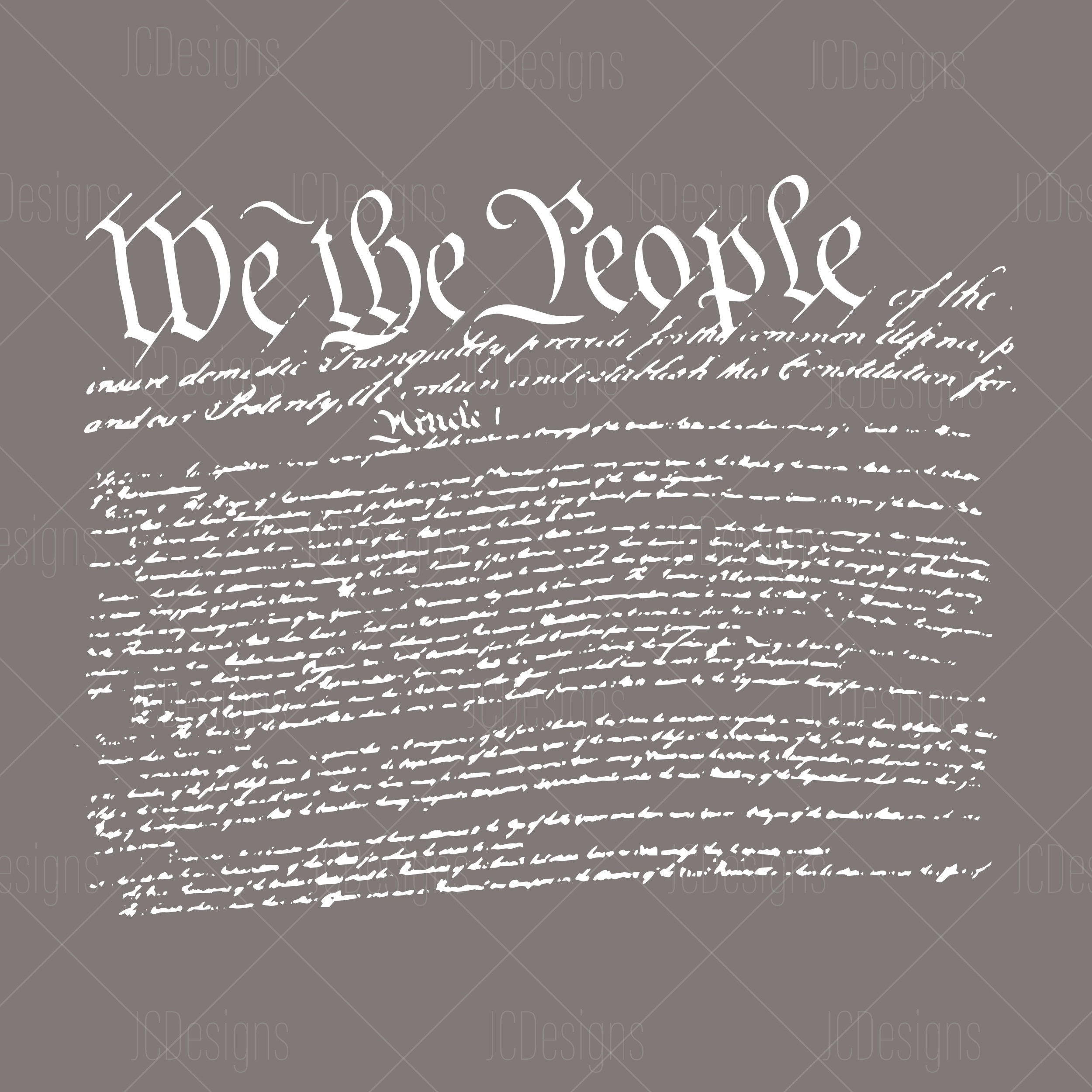 We The People Vector US Constitution on Transparent | Etsy