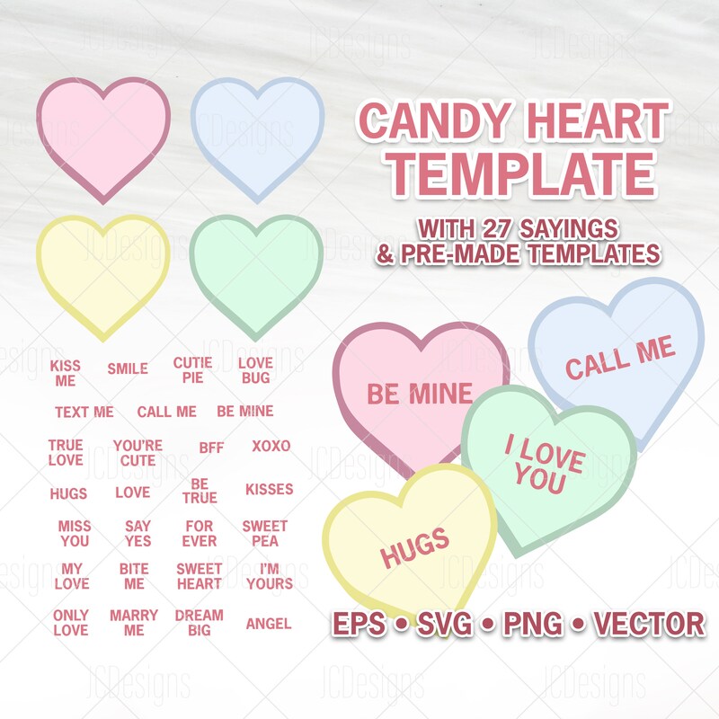Candy Hearts Sayings - Etsy