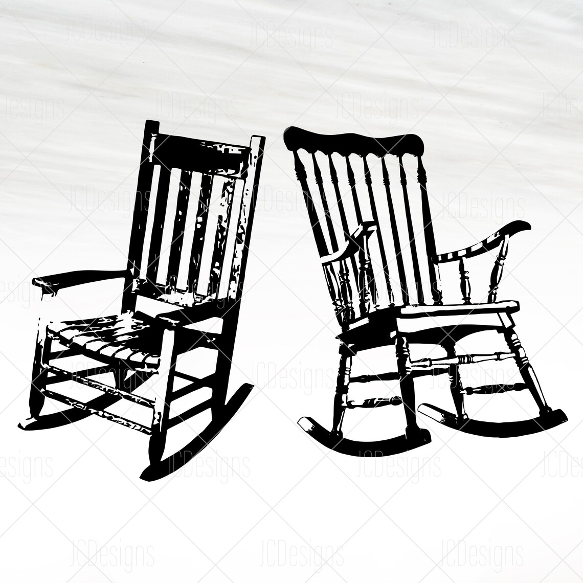 Rocking Chairs SVG Farmhouse SVG Porch Chairs SVG Svg - Etsy