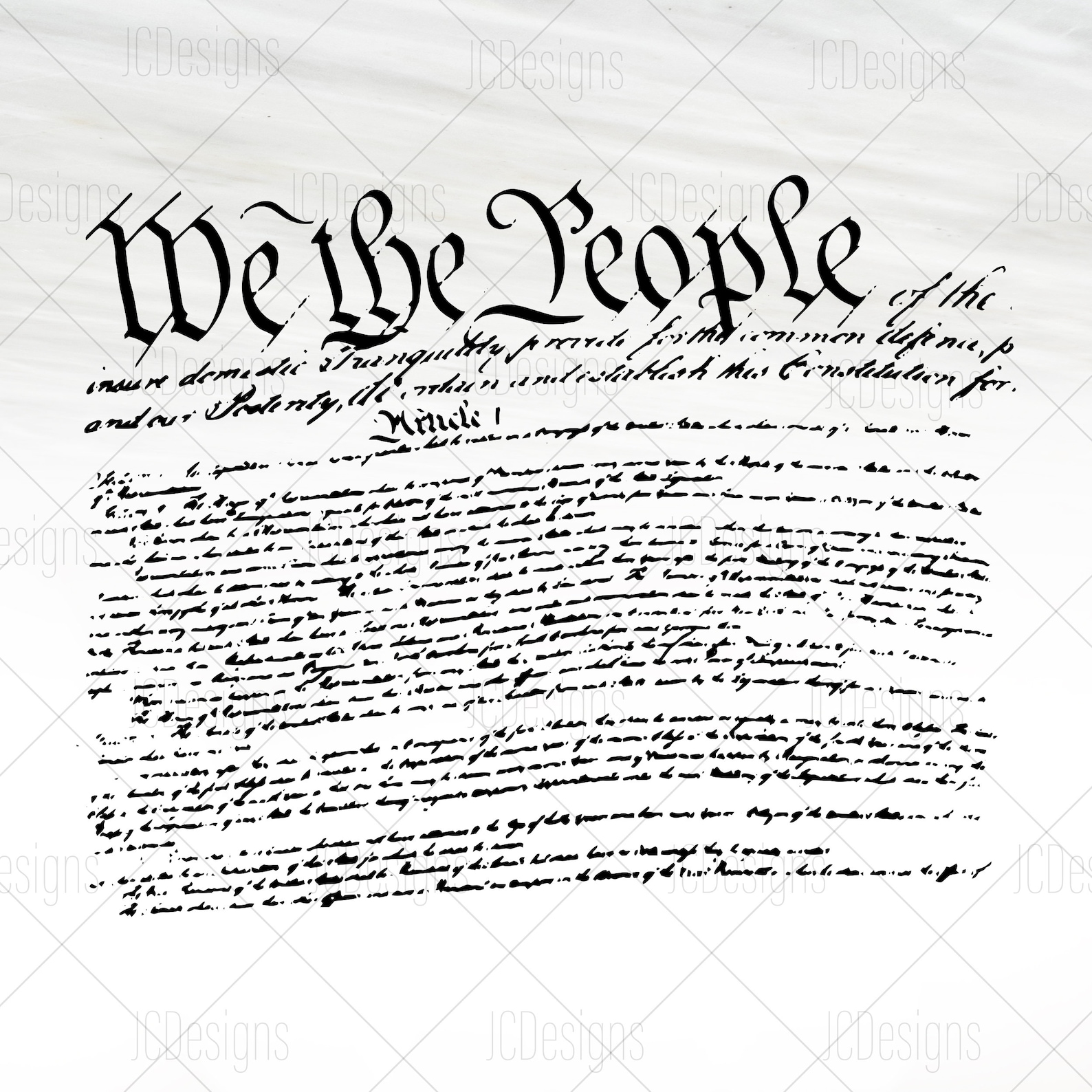 We the People Vector SVG - US Constitution on Transparent Background ...