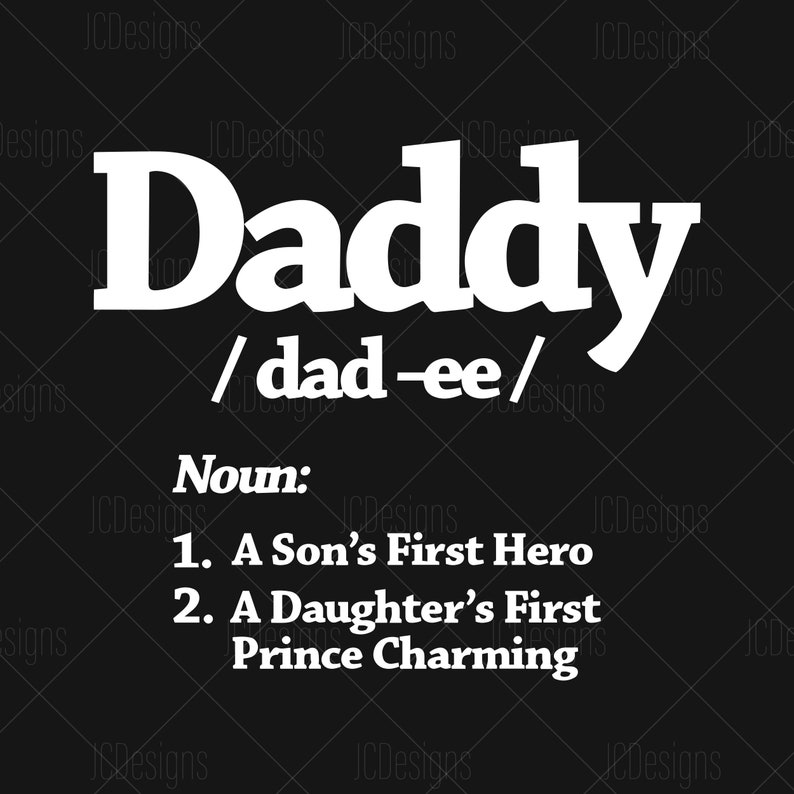 Daddy Definition SVG Dad SVG Father SVG Svg Eps Png - Etsy