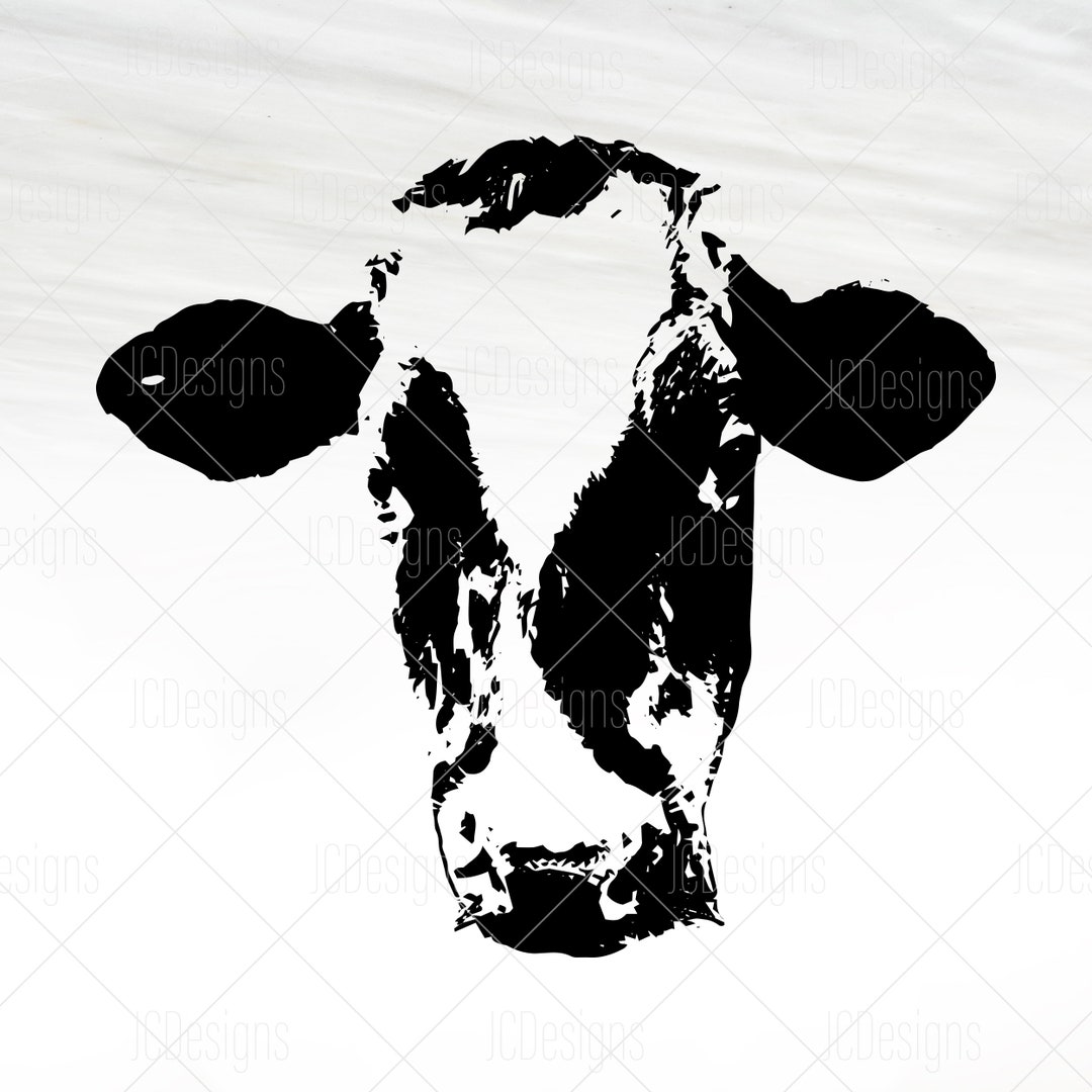 Cow Head SVG - Farm Animal Svg - Cow Svg - Farmhouse SVG - Svg Eps Png ...