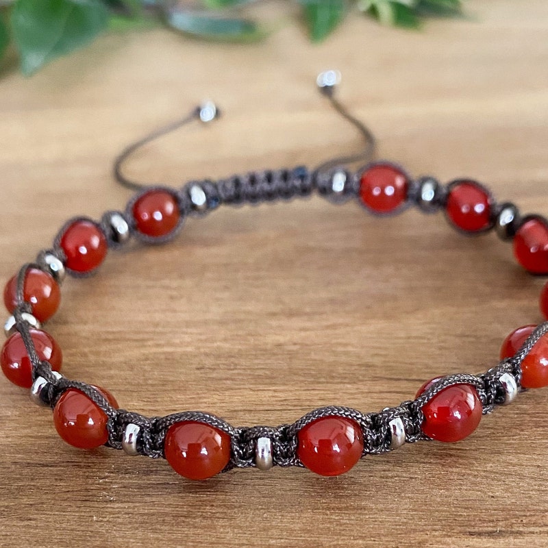 Carnelian Bracelet - Etsy