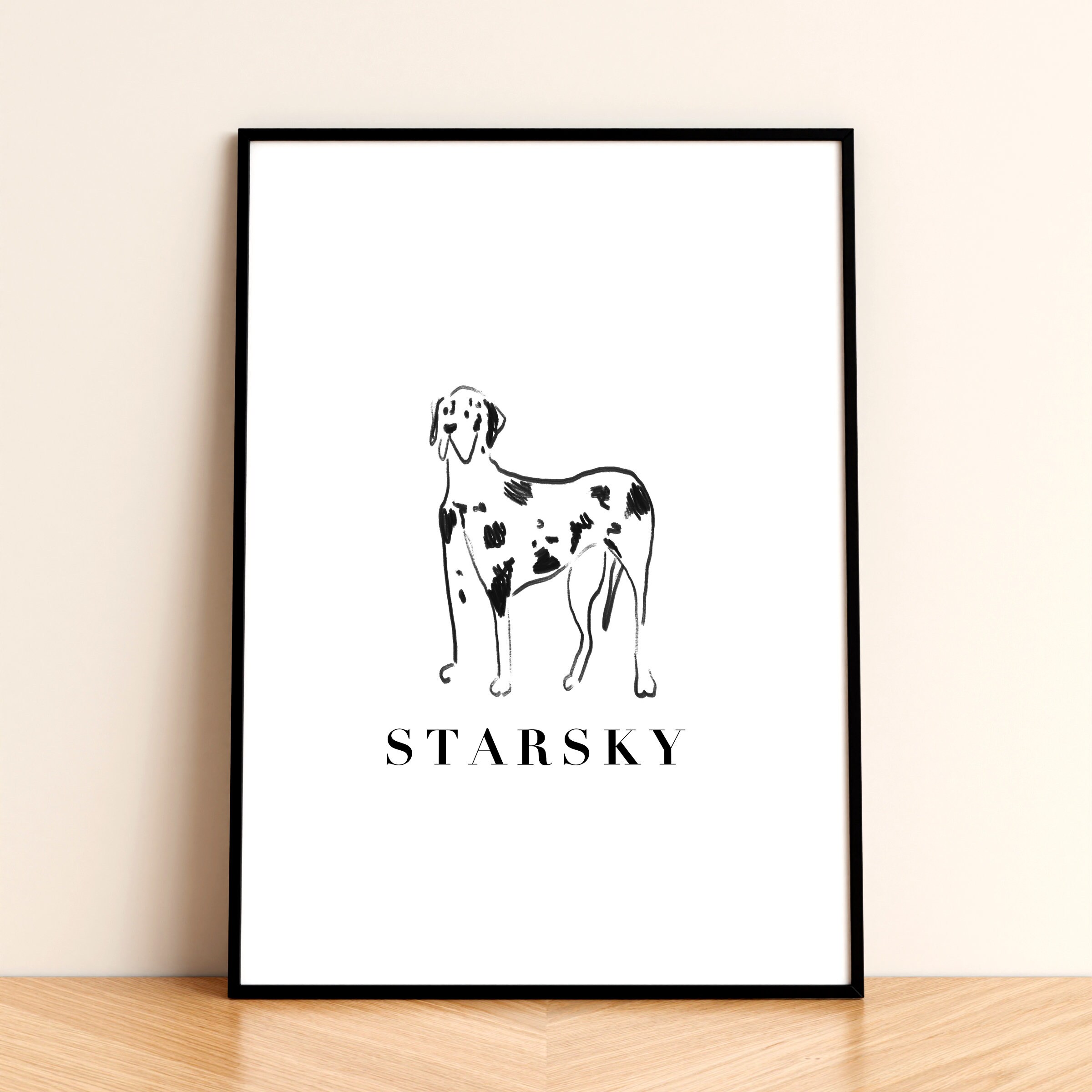 Custom Dog Poster Great Dane Poster Great Dane Print Original Great ...